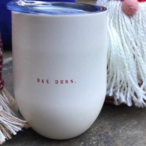 Rae Dunn | Dining | Rae Dunn Cheers Wine Tumbler Nwt Red Lettering ...